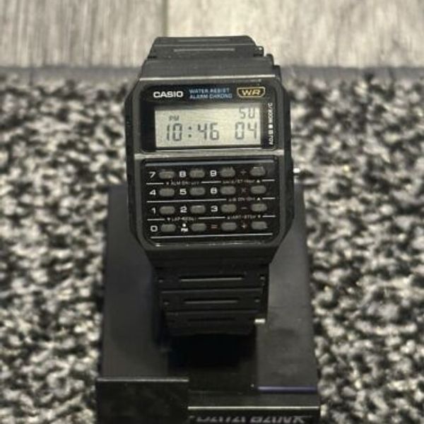 Casio Calculator Watch DataBank Water Resistant Black DB02 New Without ...