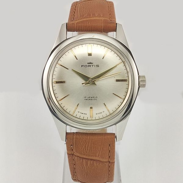 Fortis Para Shock Silver Dial 17 Jewels Mechanical HandWinding Men's ...