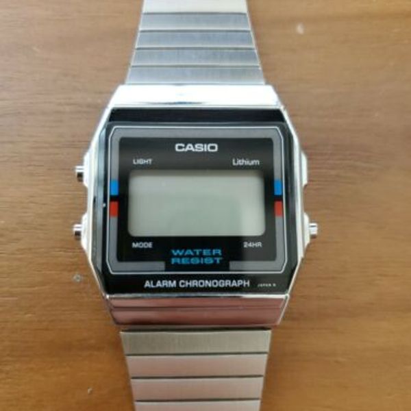 VINTAGE CASIO A156W MODULE 590 ALARM CHRONOGRAPH WATCH JAPAN ...