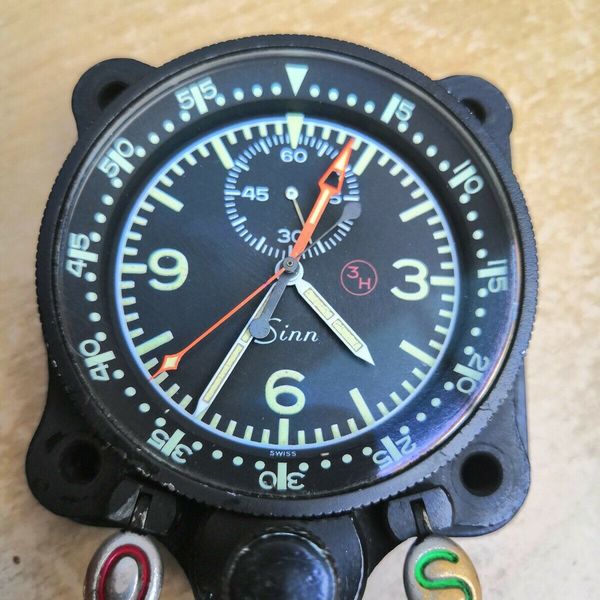 SINN NaBo 17 ZM MILITARY VALJOUX 558 FLYBACK COCKPIT CHRONOGRAPH ...