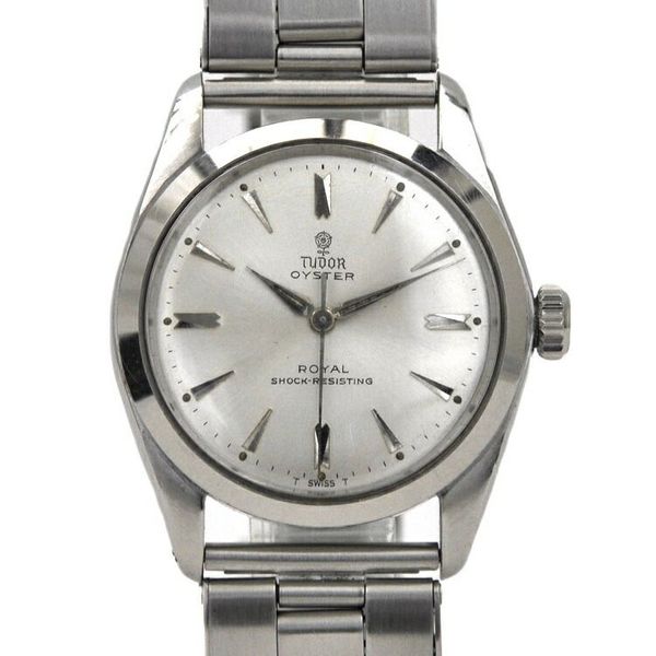 Tudor Watch Silver 7934 OH Completed SS Used Manual Winding 459 ...