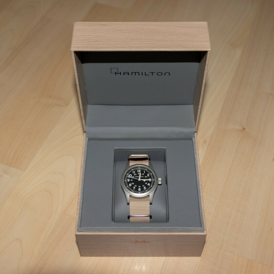 Hamilton Khaki mechanical field watch manual wind [H694390 ...