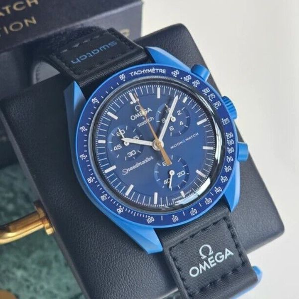 Swatch x Omega Bioceramic Moonswatch Mission to Neptune | WatchCharts ...