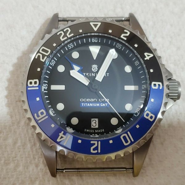 Steinhart OCEAN ONE GMT 500 Premium Titanium, Ceramic Batman Bezel ...