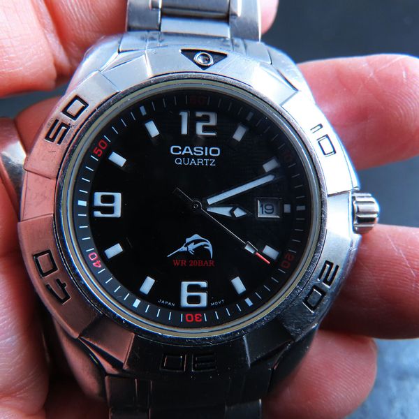 MDV-100 Casio Swordfish WR 200M Quartz Men Watch | WatchCharts Marketplace