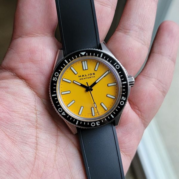 [WTS] Halios Seaforth IV Ti Bahama Yellow | WatchCharts Marketplace