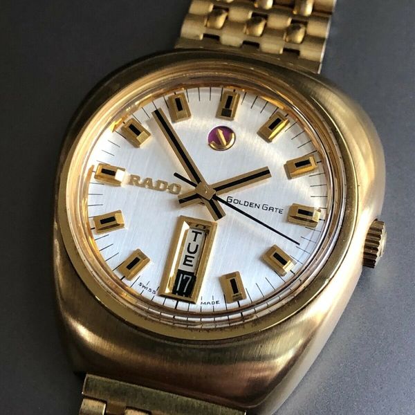 New Old Stock 1960s Vintage Rado Golden Gate Automatic Watch Reference ...