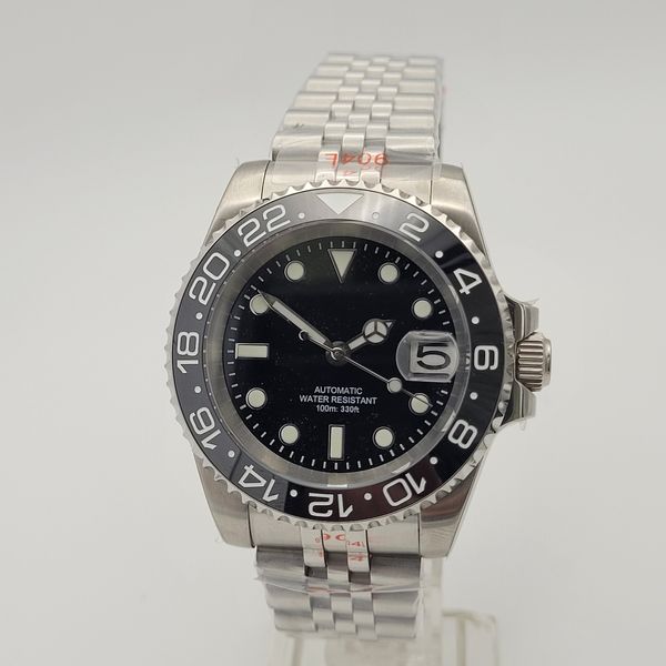 Mens 40mm luxury Black Divers Watch NH35 SEIKO TMI Automatic 100m WR ...
