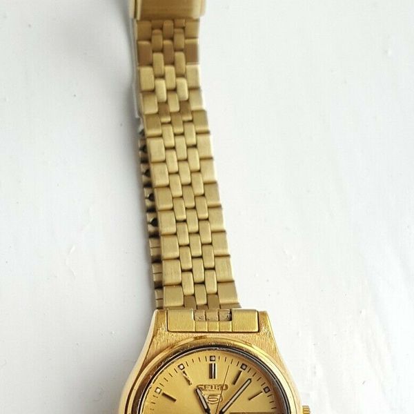 Vintage Seiko 5 Women's Automatic Watch 4206 - 0600, Gold, Detailed ...