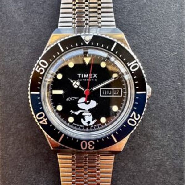 Timex M79 Automatic X Peanuts Masked Snoopy 40mm - “Batman ...