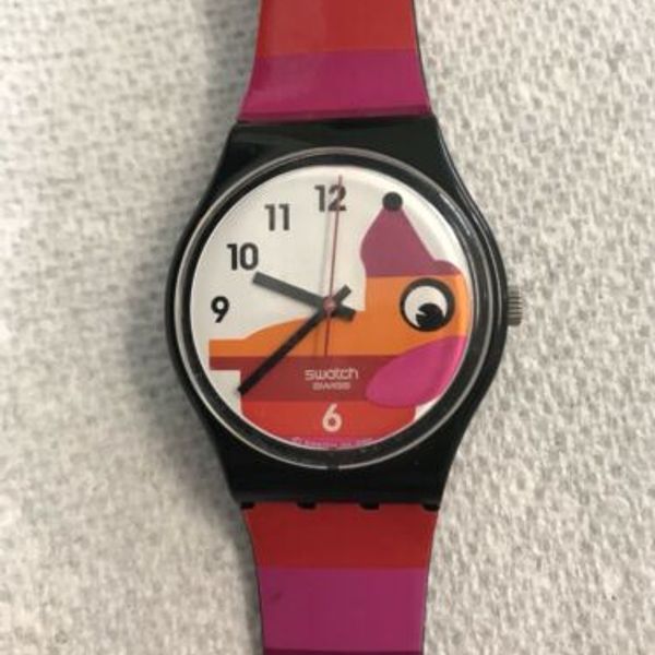 Vintage Swatch Dachshund Dog Watch RUNS!! | WatchCharts Marketplace