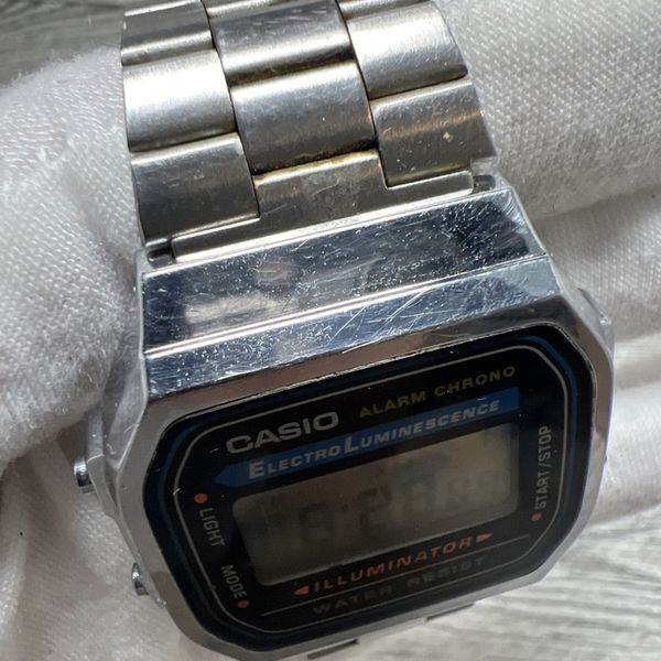 Vintage Casio Men's Digital Illuminator Watch A168 *FOR PARTS OR REPAIR ...