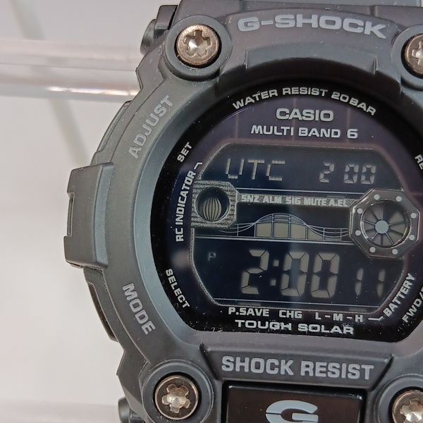 Casio G-Shock Men's Solar Multi-Band 6 Black Resin 50mm Watch GW7900B ...