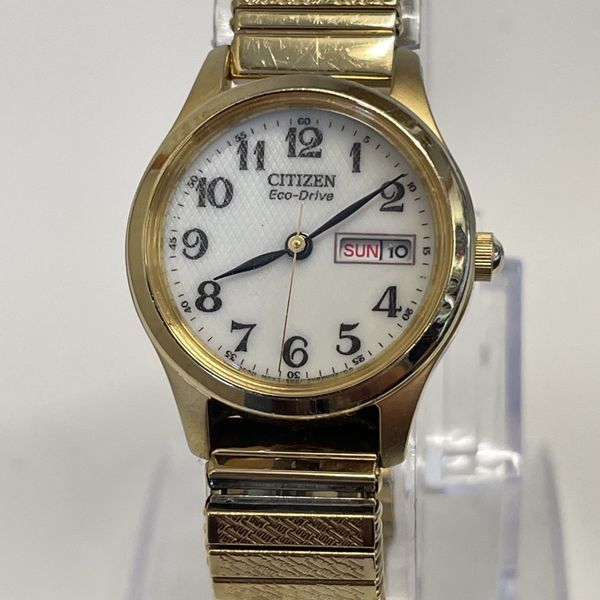 Citizen Eco-Drive Ladies Solar Powered Watch - Stretch Metal Strap ...