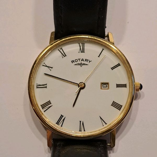 Rotary Gold Plated Wrist Watch Mens | WatchCharts Marketplace