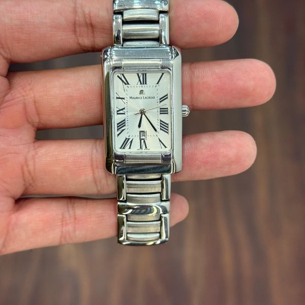 Maurice Lacroix Miros Tank Men's Silver Dial 25 X 40MM Quartz 89746 ...