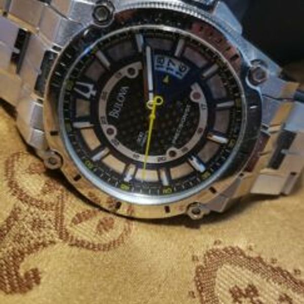 Bulova Precisionist 96B131 Champlain Mens Watch / Needs Battery / No ...