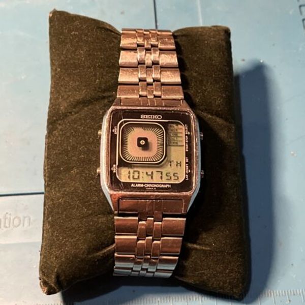 Vintage Mens Seiko G757-4050 Lcd James Bond Style Watch - Nice/Rare ...
