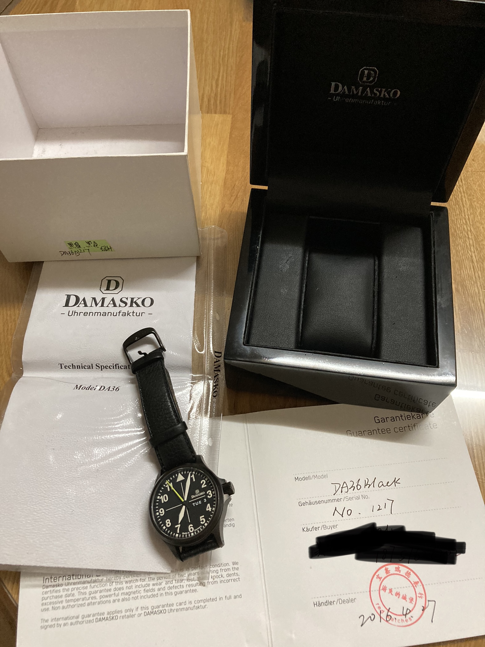 WTS: Damasko DA36 Black | WatchCharts