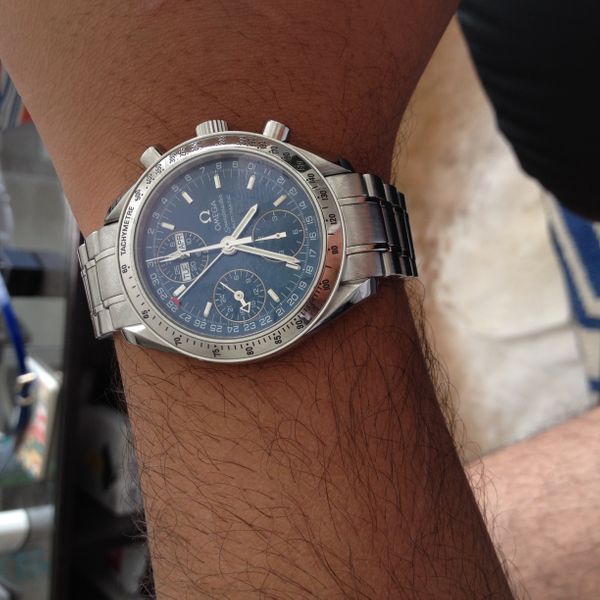 Omega Speedmaster Blue Face Day-Date $1,499.00 | WatchCharts