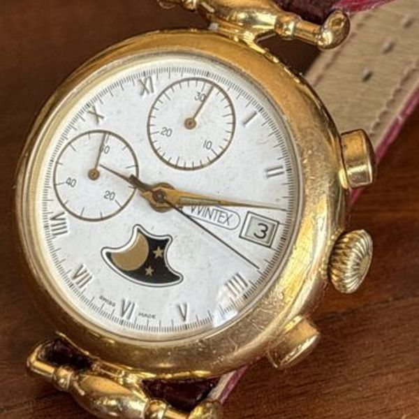 Big WINTEX Limited Edition Cronografo Valjoux 7768 Fasi Lunari Data ...
