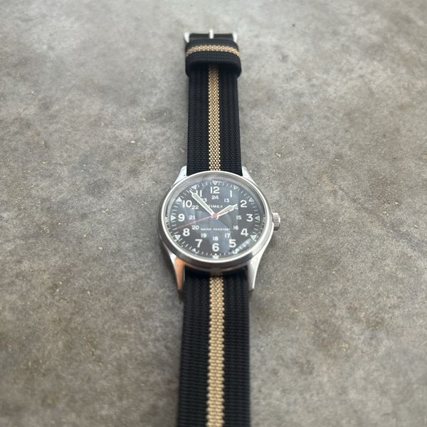 Timex Watch J. Crew Circa 2008 Quartz Military Field Watch ...