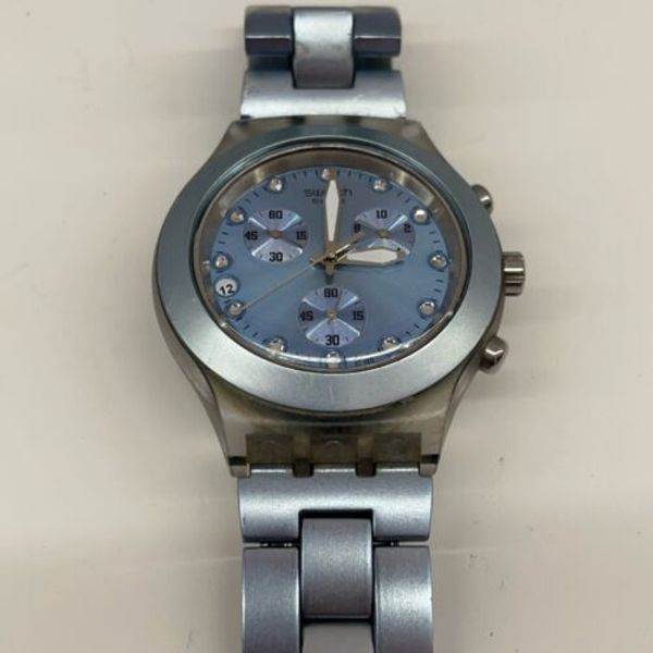 Swatch Irony Diaphane FULL BLOODED AG 2005 Chronograph Date Aluminum ...