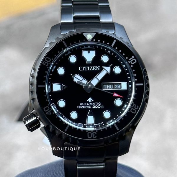 Brand New Citizen ProMaster Automatic Divers Black PVD Watch NY0145 ...