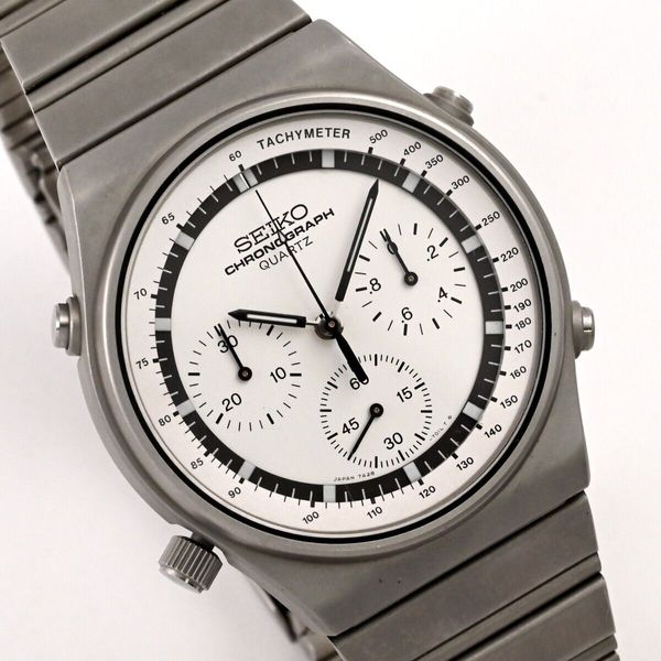 SEIKO SPEEDMASTER Chronograph Analog QUARTZ Ref.7A28-7010 White Dial ...