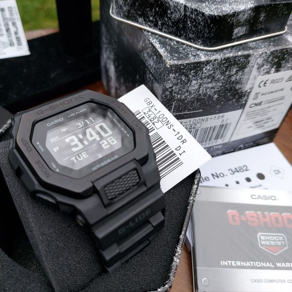 CASIO G-SHOCK GBX-100NS-1 MIP Display Black Digital Watch | WatchCharts ...