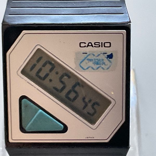 CASIO FS-10 ULTRA THIN DIGITAL WATCH 1987 VERY RARE KEEPS TIME WELL ...