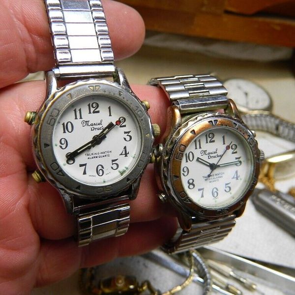 Marcel Drucker Talking watch w/3 Alarms, 1 Extra one for Parts ...