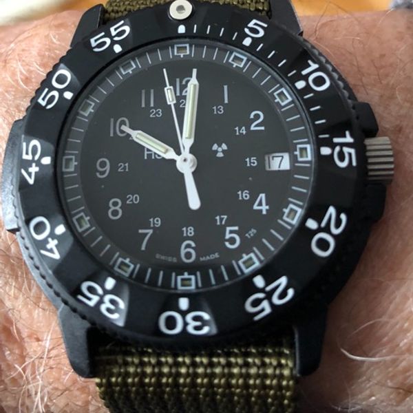 SOLD: Traser Code Green Tritium Military Field Navy Seal Style Watch ...