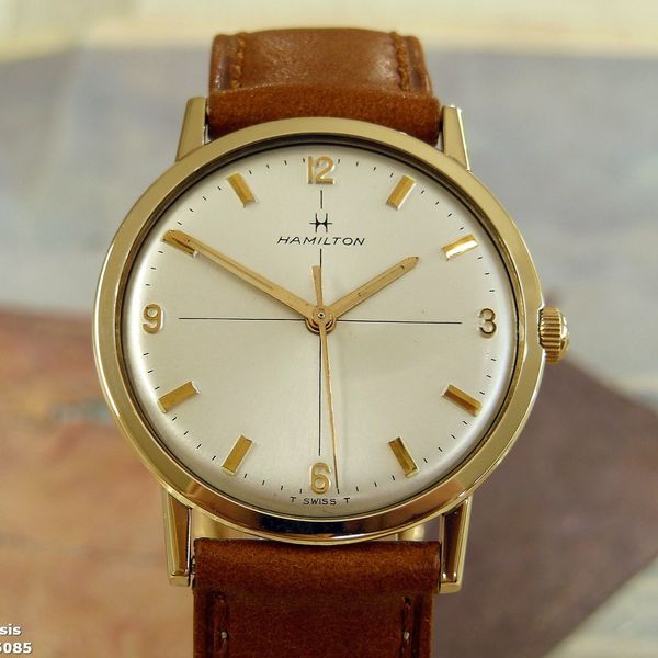 1960's Vintage HAMILTON Manual wind , Stunning Silver Dial, Serviced ...
