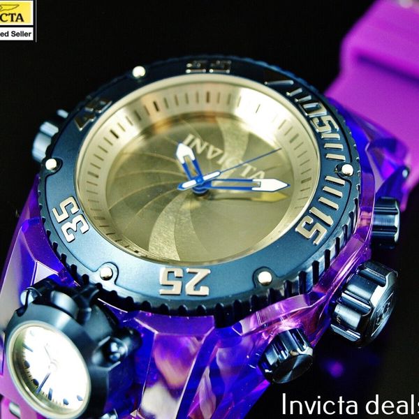 Invicta Men's 52mm Bolt ZEUS MAGNUM SHUTTER Chronograph SILVER DIAL ...
