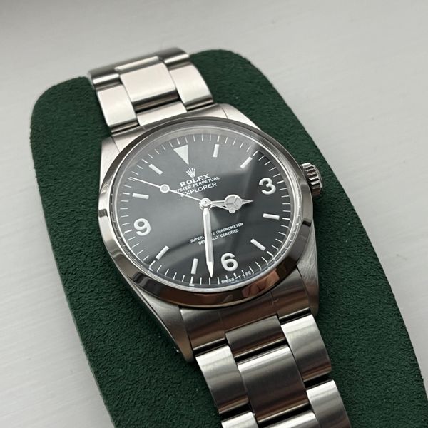 Rolex Explorer 1016 with 2024 RSC service card | WatchCharts Marketplace