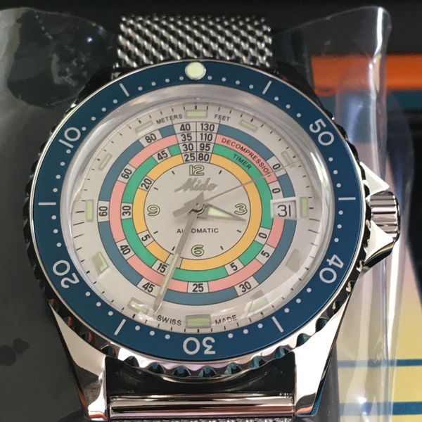 MIDO OCEAN STAR DECOMPRESSION TIMER 1961 LIMITED EDITION DIVE WATCH ...