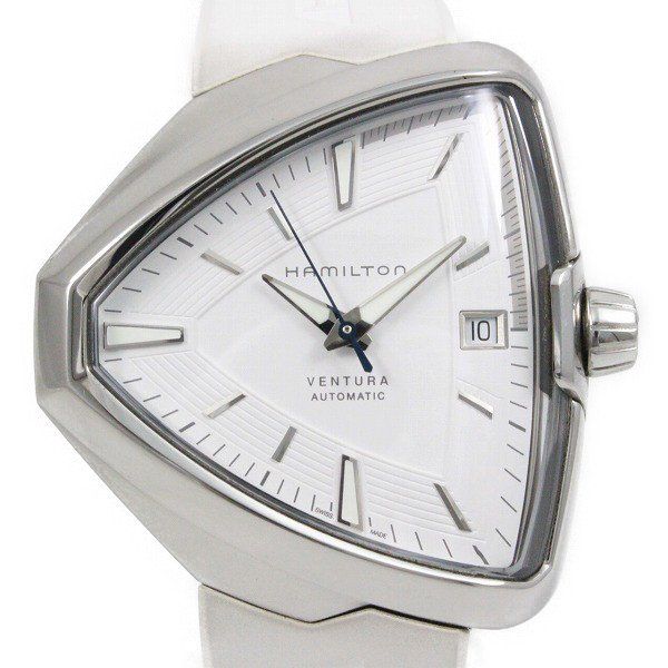 [Used] Hamilton Ventura Elvis 80 Auto Automatic Men's Watch White Dial ...
