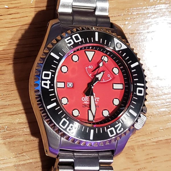 Orange Orient Saturation 300m Diver | WatchCharts Marketplace