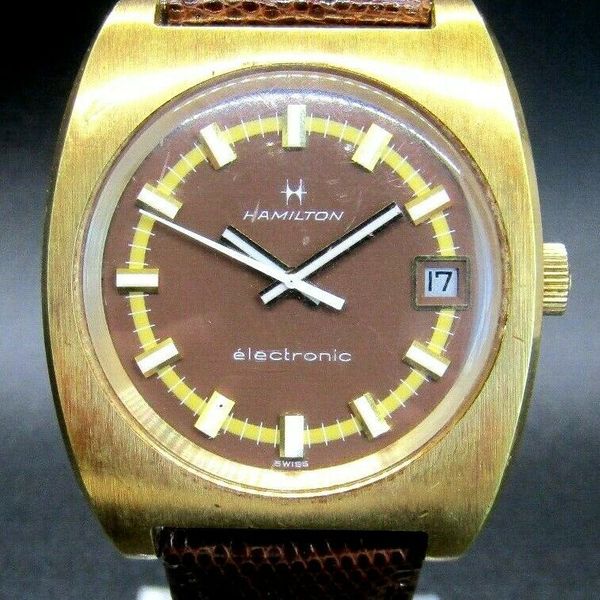 Vintage Hamilton Electronic Swiss cal. 683 Gold Plated Men's Watch ...