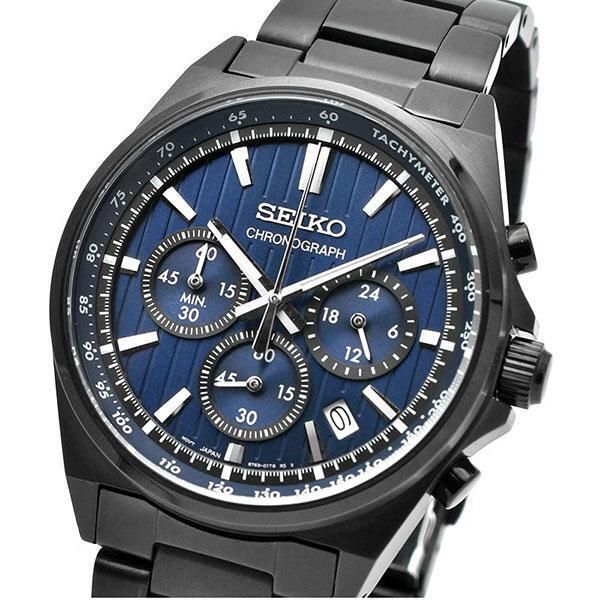 SEIKO SELECTION SBTR035 Chronograph Stainless Steel Quartz Watch Blue Dial 41mm | WatchCharts ...