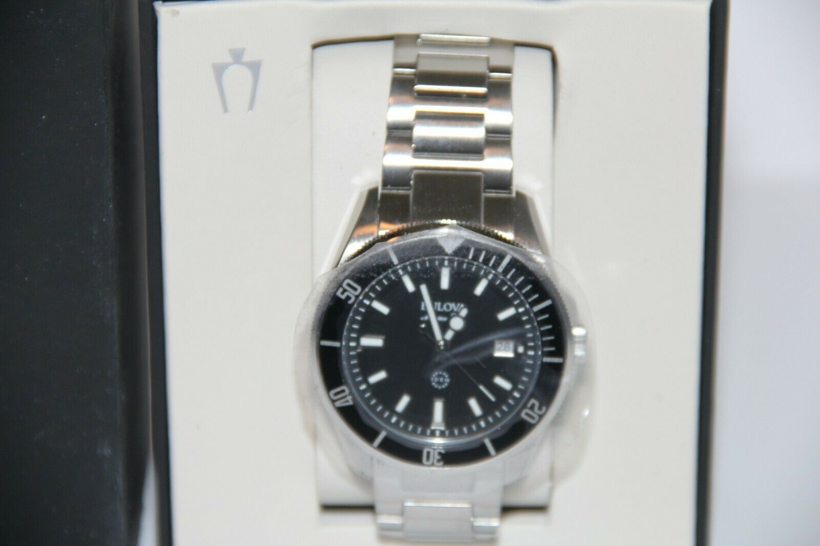 Bulova Marine Star Collection 100m Stainless Steel Mens Watch 98B203 ...