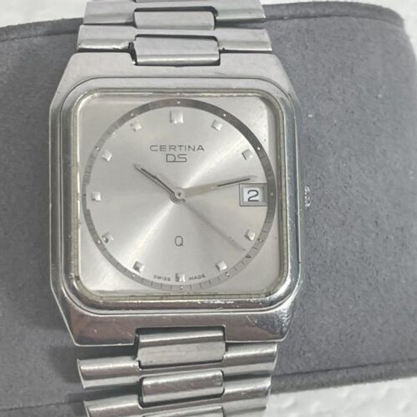 Vintage CERTINA DS 1970s - Square Q Swiss Made #113733042 Sapphire ...