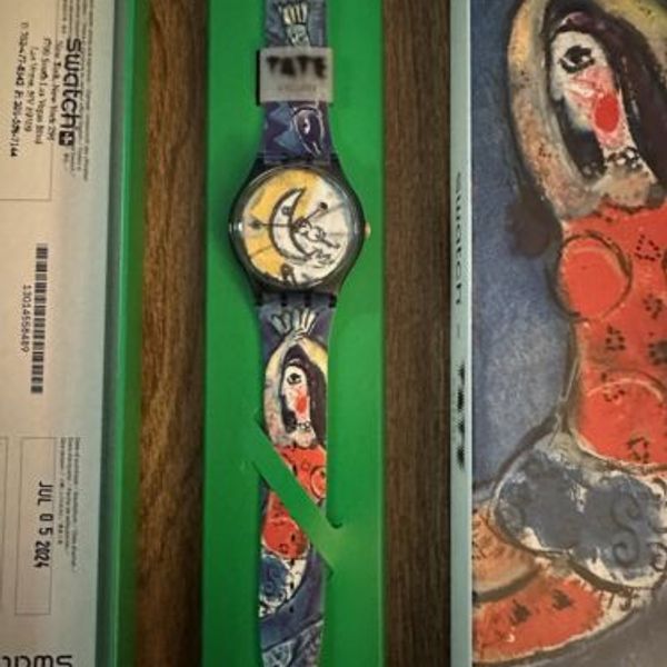 SWATCH WATCH TATE GALLERY Unisex MARC CHAGALL'S THE BLUE CIRCUS ...