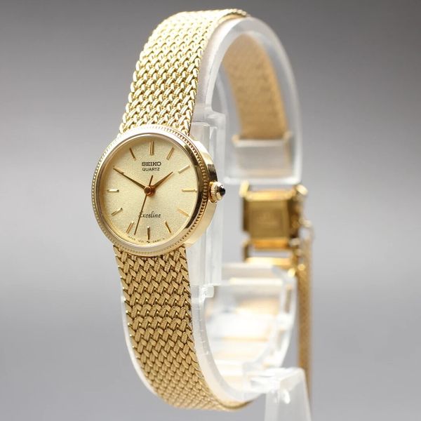 [Near MINT] SEIKO Exceline 1221-0100 Gold Quartz Women's Watch | WatchCharts Marketplace