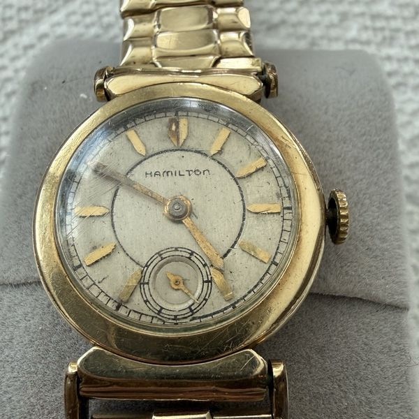 Vintage 27mm 1935 Hamilton Prescott Men's Mechanical Wristwatch 987F ...