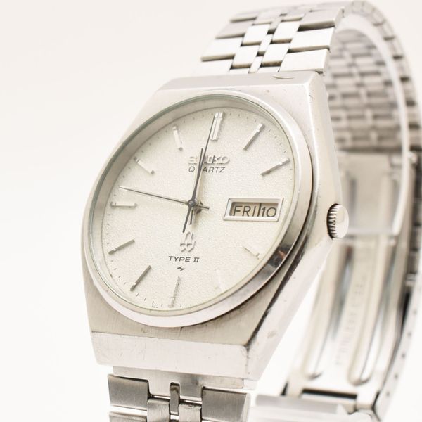 Vintage 1987 [NEAR MINT] SEIKO Type II 4336-8030 White Men's Quartz ...