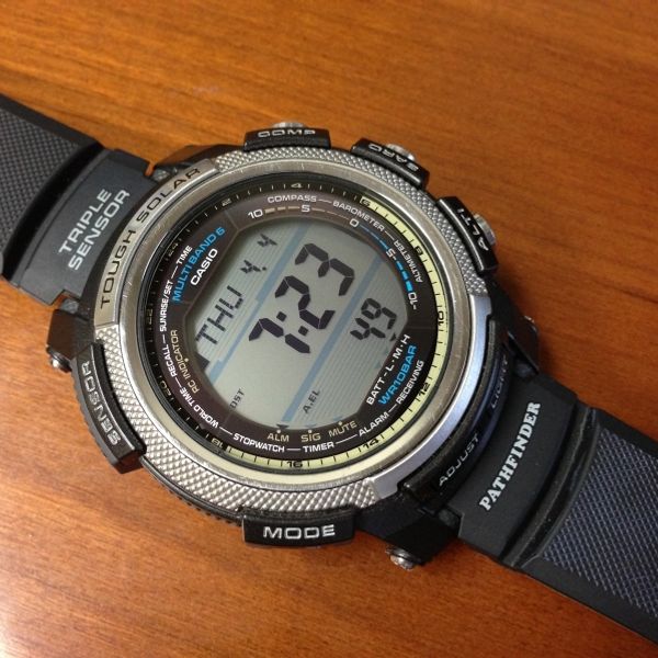 *SOLD*: Casio Pathfinder PAW-2000 Solar Atomic ABC Watch | WatchCharts ...