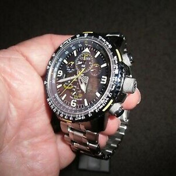 CITIZEN PROMASTER SKYHAWK MODEL JY 8078-52L ATOMIC SOLAR WATCH-BLUE ...