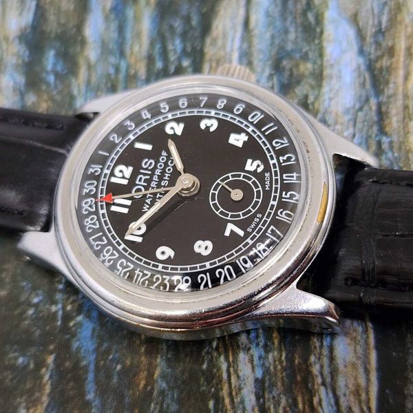 Rare Vintage Oris Anti-shock Swiss Made Pointer Date Cal.704 Military ...
